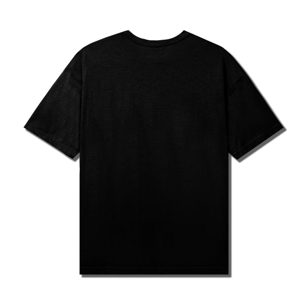 Slim Text Logo Tee – Black | 40s & Shorties